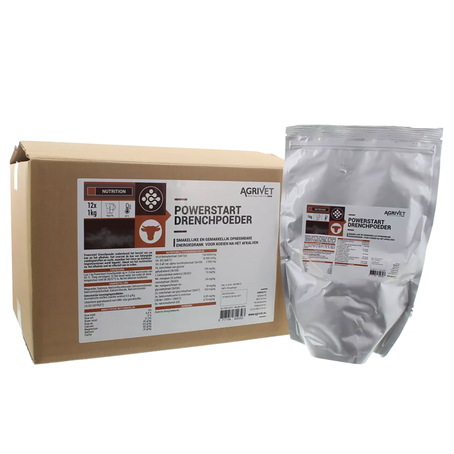 Agrivet Powerstart Drenchpoeder 12 x1 kg – HappyFarmer